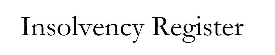 Home Page -Insolvency Register